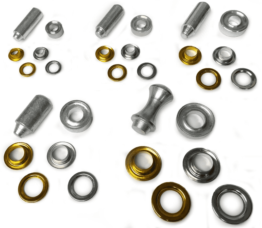 Nickel Plated Brass Eyelet Ring + Tool Set Canvas Canopy Awning Repair