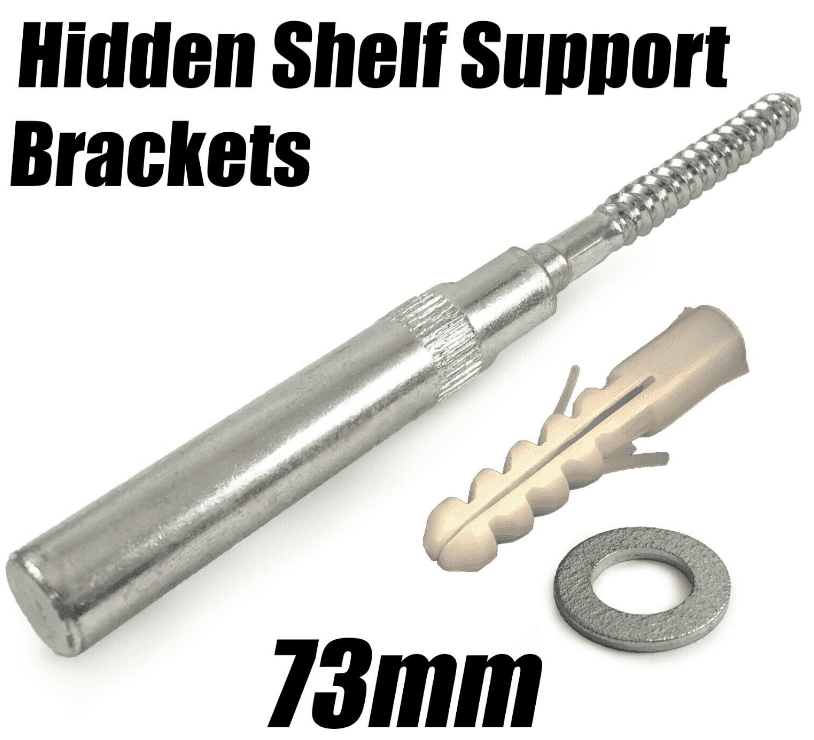 Concealed Shelf Support Brackets 73mm Floating Shelves Mounting