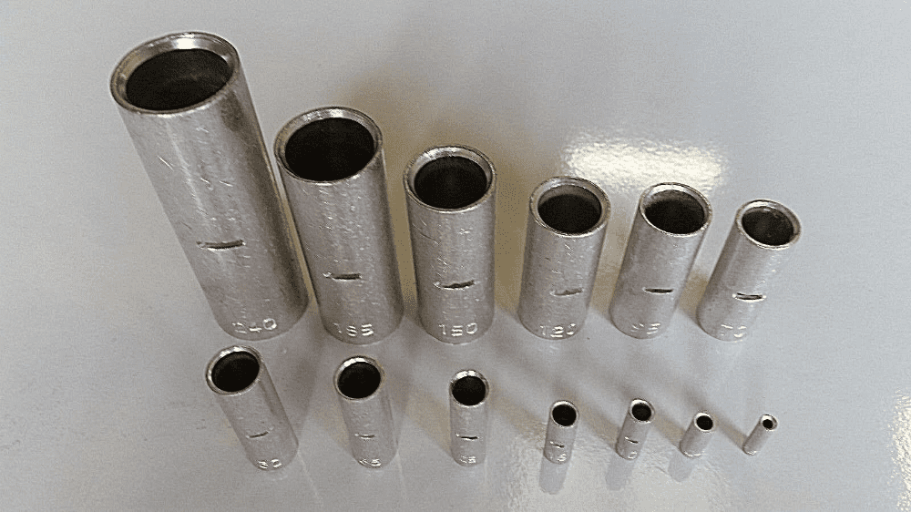 Copper Tube Butt Connector Straight Joiner Terminal Battery Joint 1 ...