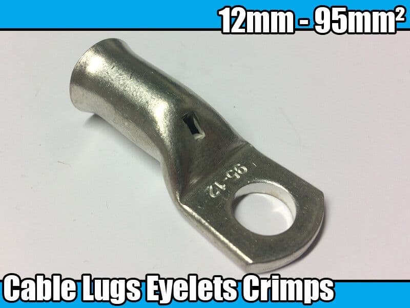 Copper Tube Terminals Crimp/Solder Cable Lugs Eyelets Battery 12mm-95mmÃ Â