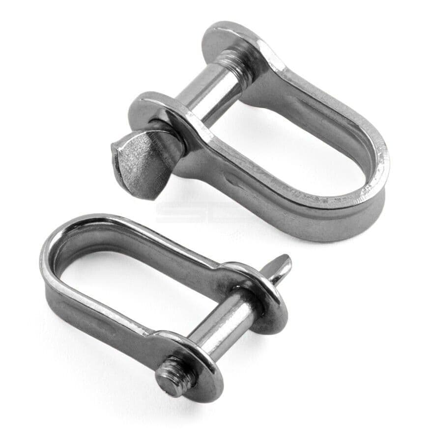 Flat Strip D Shackles Fastener Stainless Steel A4 Marine Grade 316 M4 ...