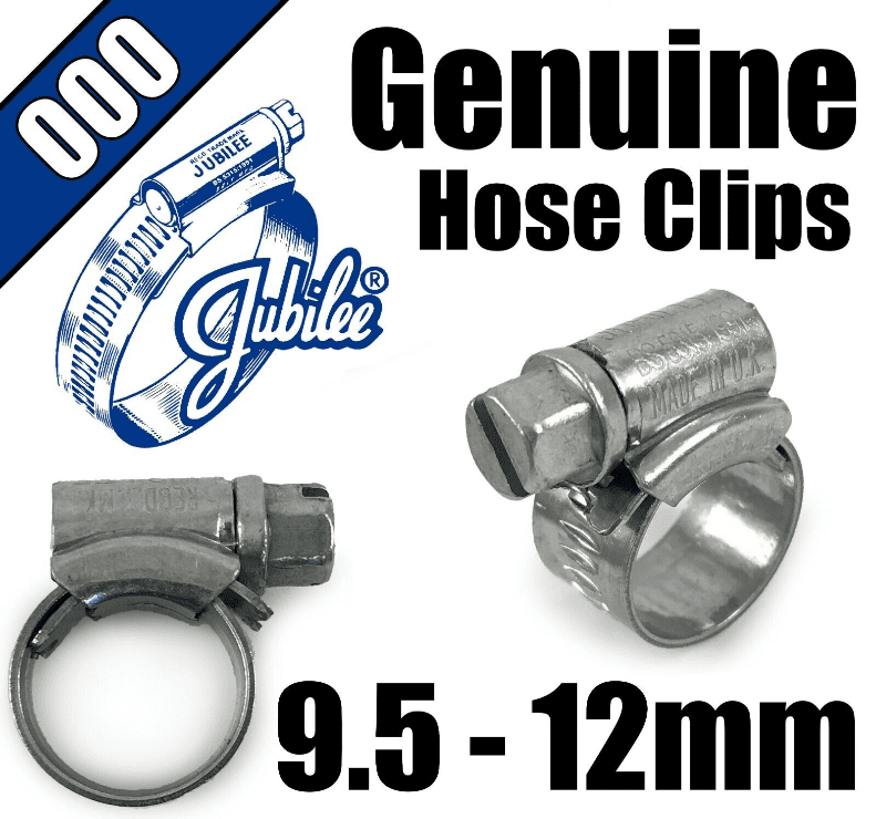 Original Jubilee Clips Steel Hose Clamps Worm Drive Pipe 9.5mm-318mm