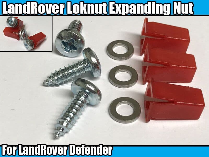 Locknut Expanding Nut Screws Kit for Land Rover Defender Rtc3744 Ab614061L