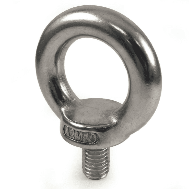 M10 A2 304 Stainless Steel M10 Lifting Eye Male Bolts Din 580 Metric