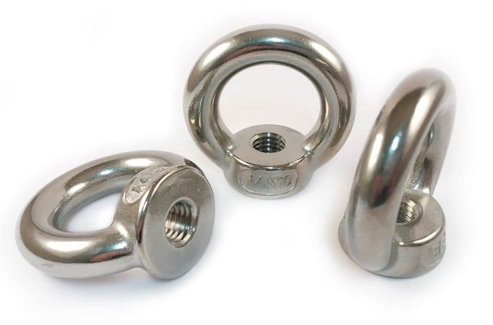 M10 A4 316 Marine Grade Stainless Steel M10 Lifting Eye Female Nuts Din ...