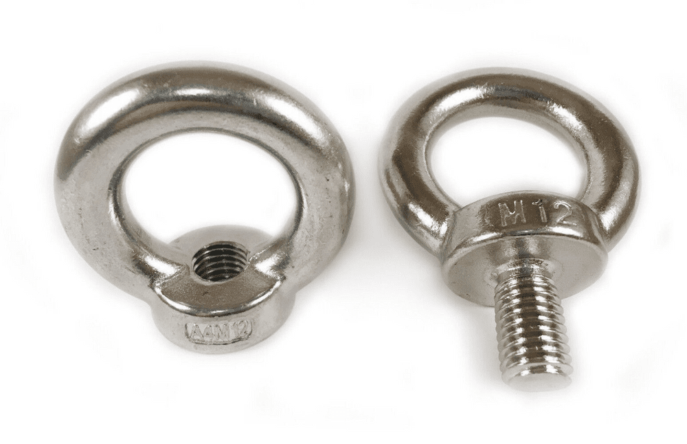 M12 A4 316 Marine Grade Stainless Steel Lifting Eye Bolts & Nuts