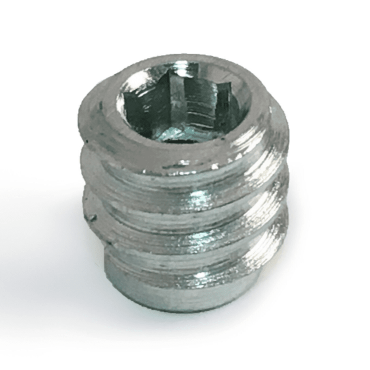 M4X8mm Hex Drive Steel Zinc Screw Thread Chipboard Wood Inserts