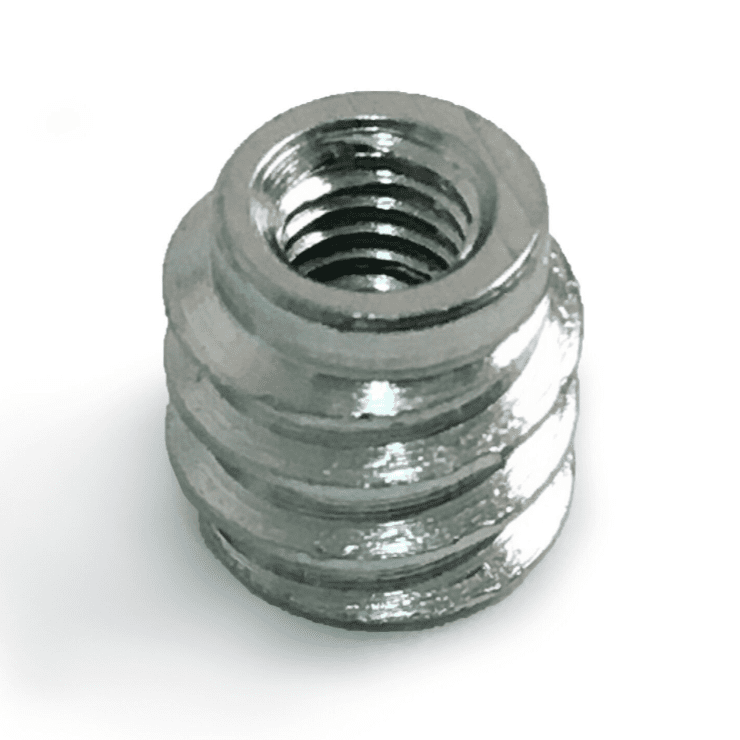 M4X8mm Hex Drive Steel Zinc Screw Thread Chipboard Wood Inserts