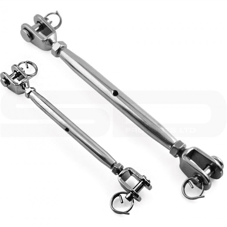 M6 Jaw Turnbuckle Rigging Straining Screw A4 316 Marine Stainless Steel ...