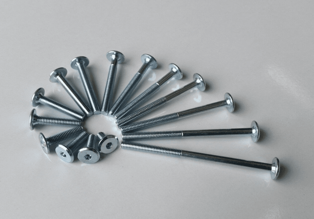 M6 Joint Fixing Furniture Connector Bolts & End Cap Nuts 12mm-110mm