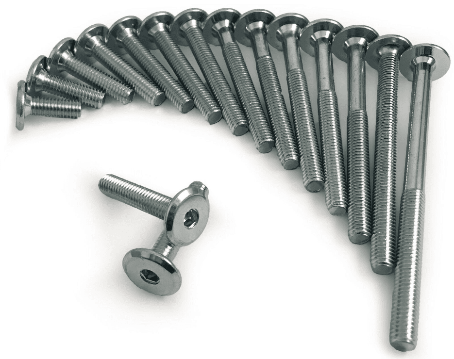 M6 Zinc Furniture Connector Bolts Thread 12mm-150mm Beds Tables