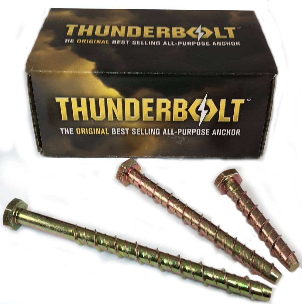 M8 Hex Head Bolt New Genuine Thunderbolt Masonry Concrete Brick Anchor Screw