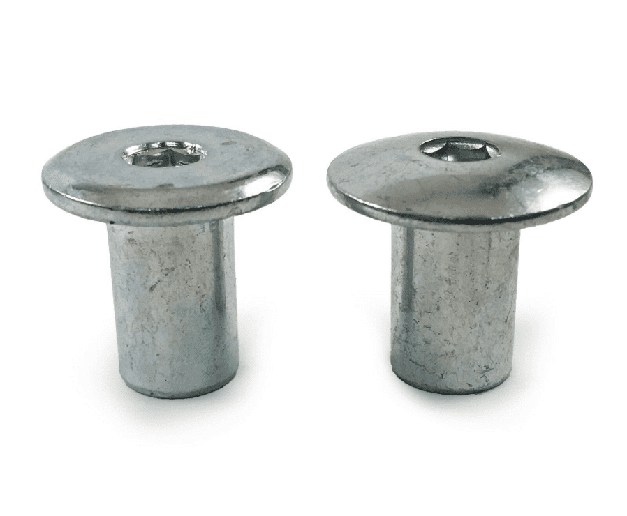 M8X130mm Furniture Connector Bolts & Cap Nuts Flat Head Joint Fixing