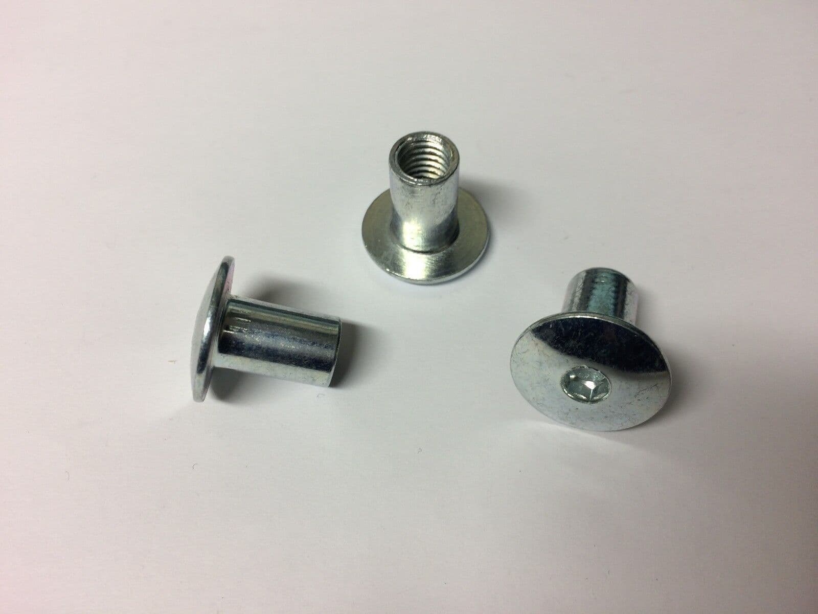 M8x20mm Furniture Connector Bolts & Cap Nuts Allen Key Domed Head Joint ...