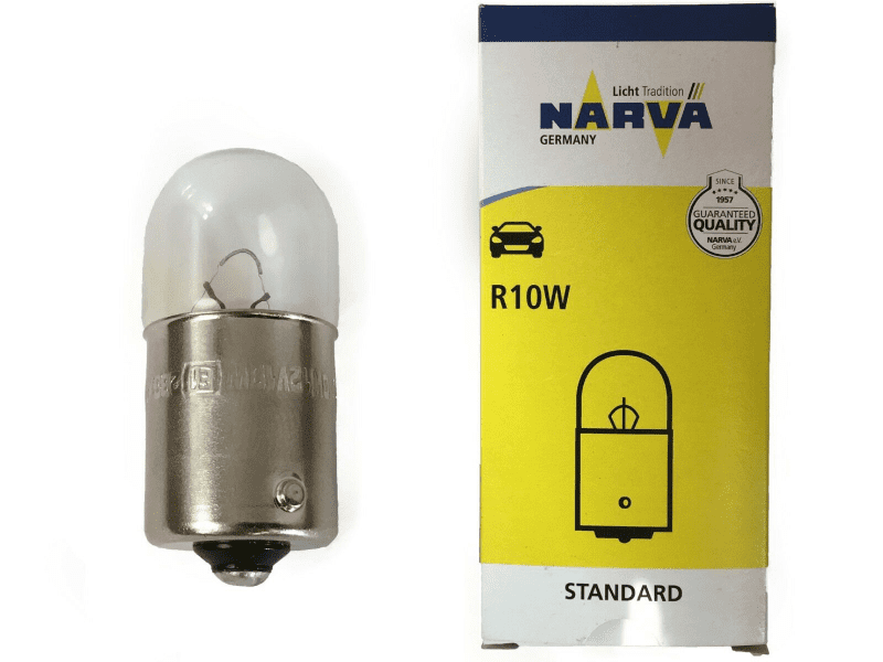 Narva 12V 10W Parking Bulb 67 Single Socket 17311 Ba15S R10W