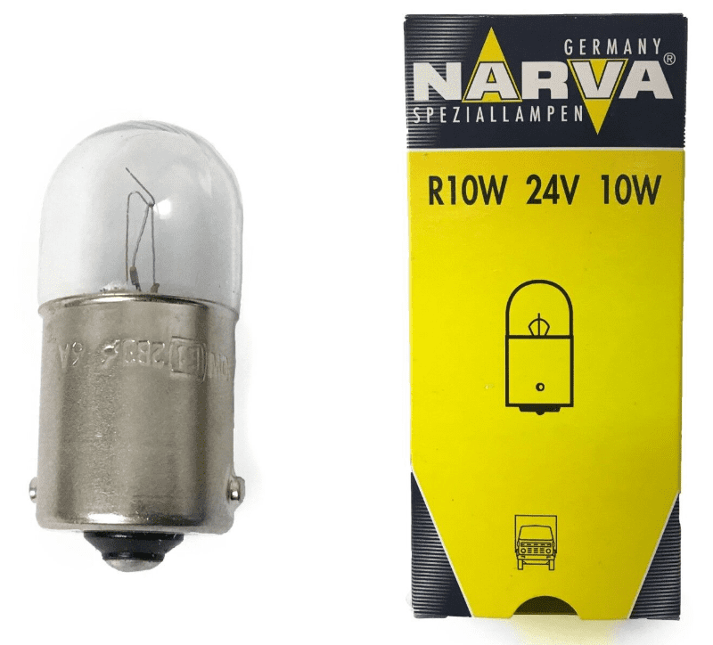 Narva 24V 10W Parking Bulb 67 Single Socket 17326 Ba15S R10W