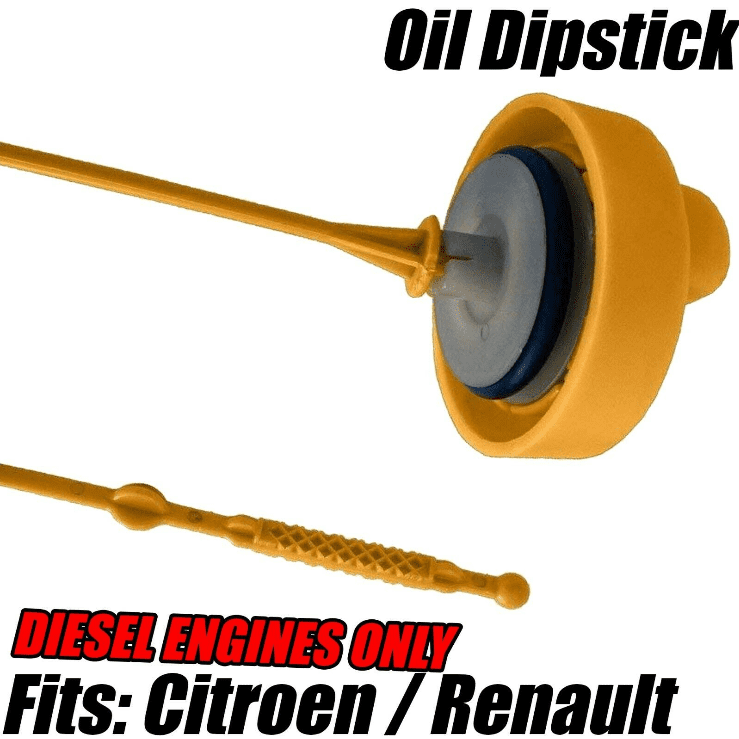 Oil Dipstick with Cap for Renault Clio Mk3 Grandtour Modus 1.5 Dci