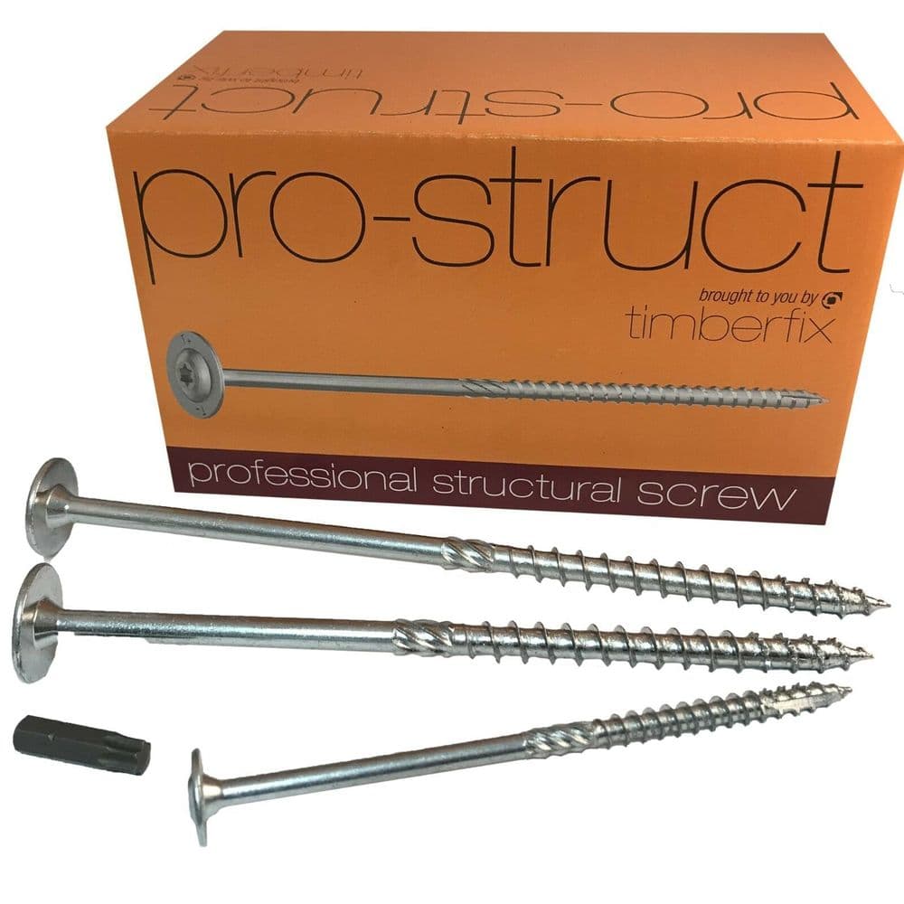 Prostruct Timberfix Structural Torx Timber Wood Screws Washer Head Spax ...