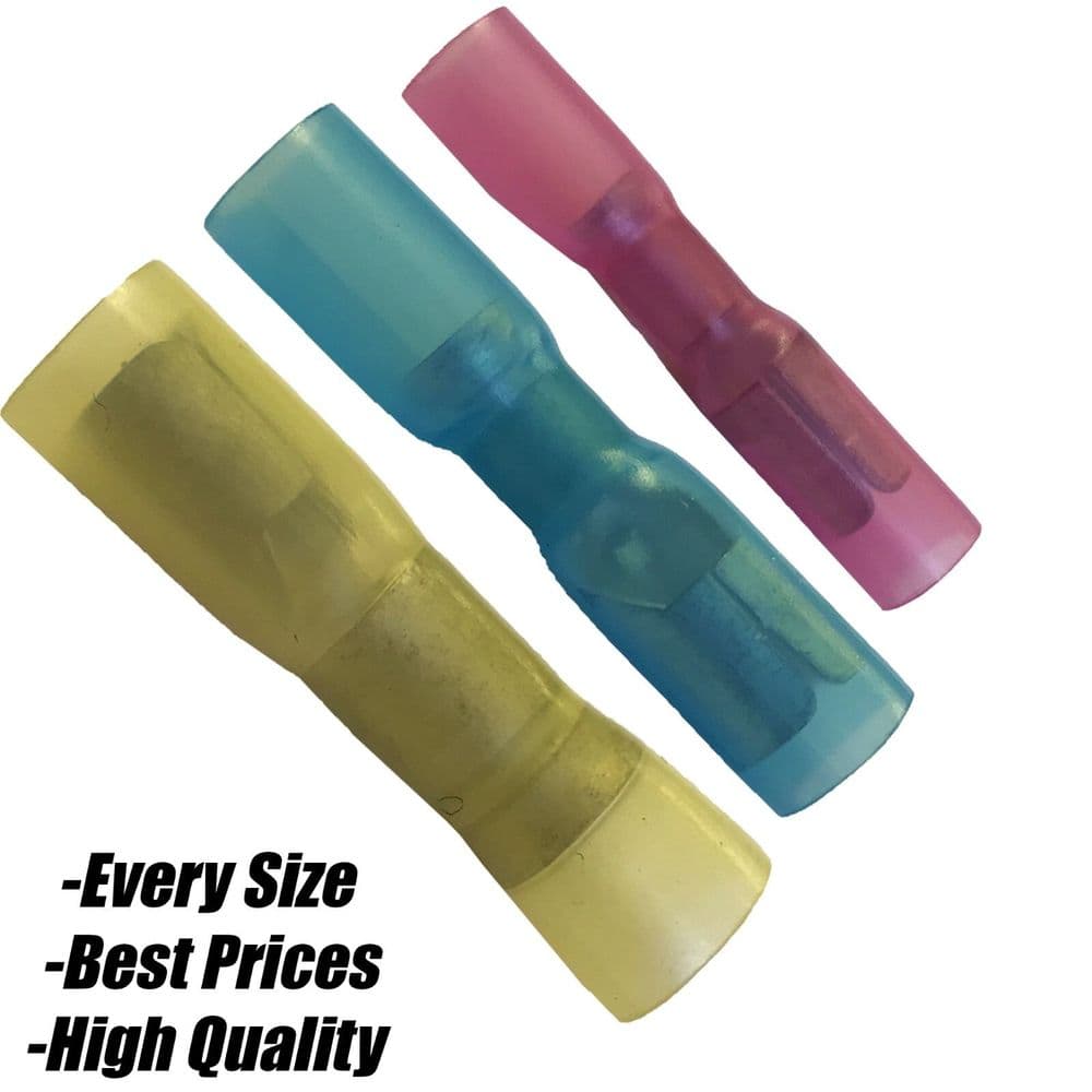 Red Blue Yellow Heat Shrink Female Bullet Terminal Connector Electrical