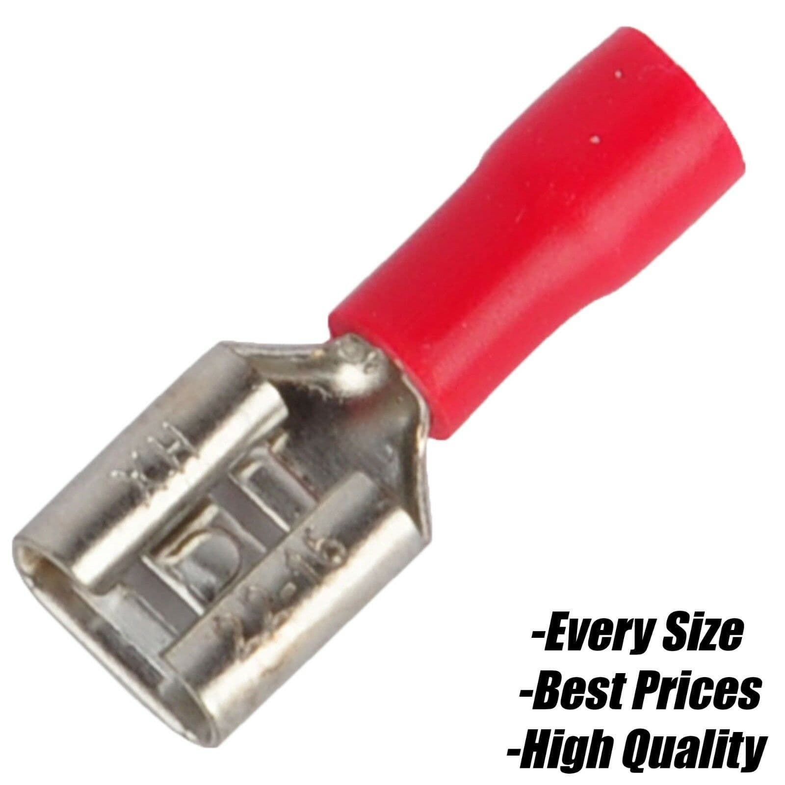 Red Blue Yellow Insulated Female Spade Terminal Connector Crimp ...