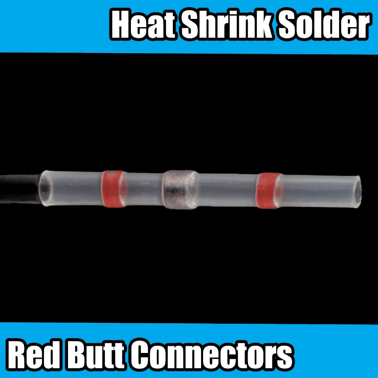 Red Heat Shrink Solder Connectors Terminals Electrical Cable Wire Pink