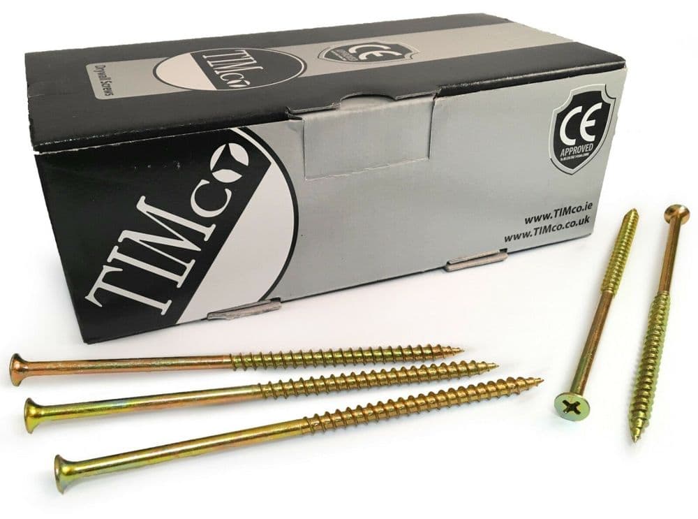 Timco Coarse Thread Yellow Zinc Drywall Plaster Board Wood Screws Bugle ...