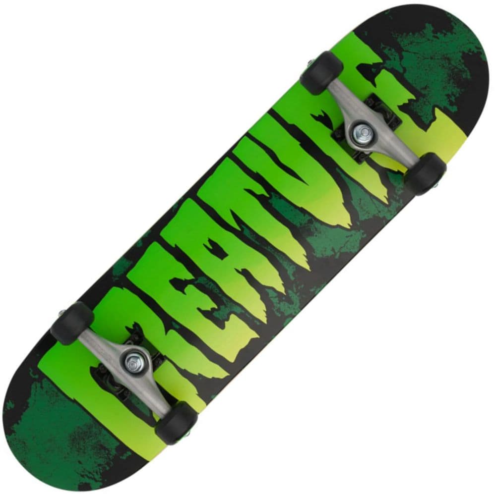 CREATURE "Logo - Large" Complete Skateboard 8 25" x 31 5" BLACK / GREEN ...