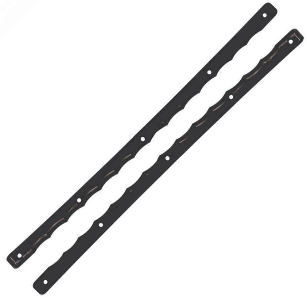 CREATURE Serrated Rails Skateboard BLACK Pair Slide Bars Grab Old Skool