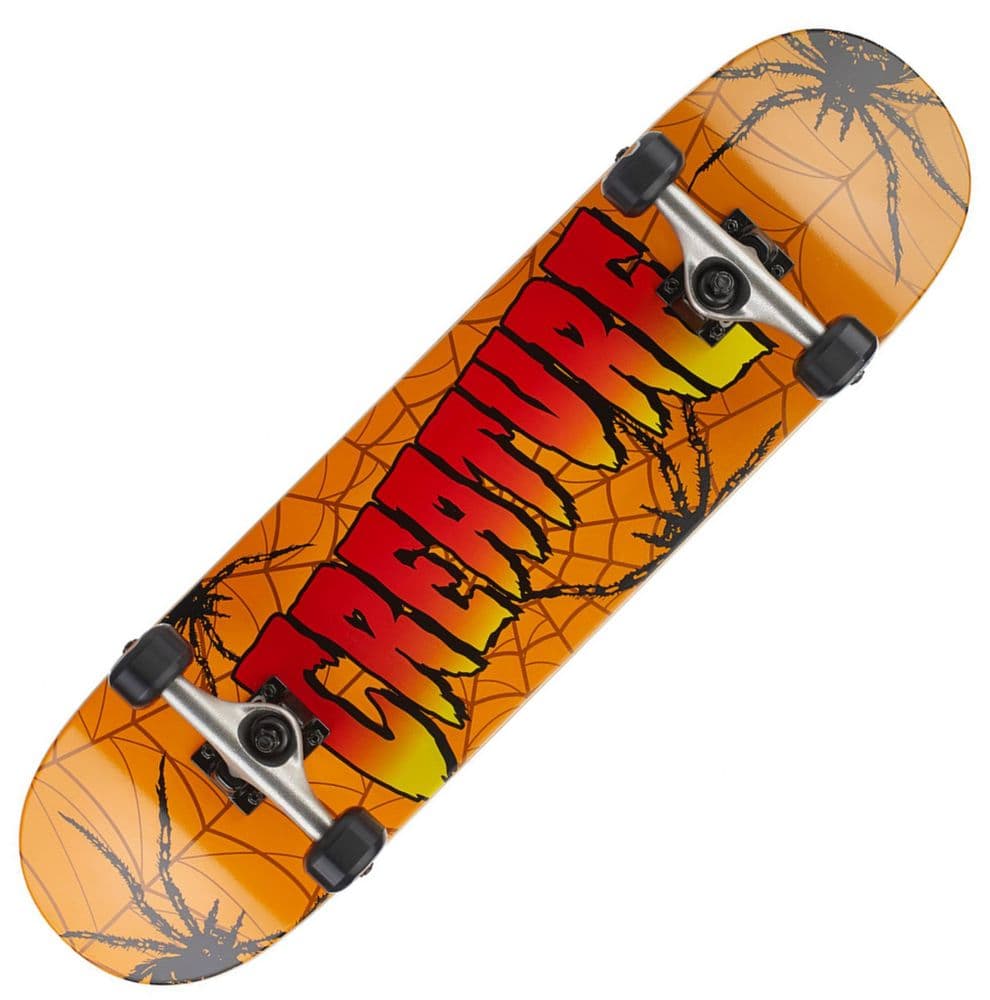 CREATURE "Web" Complete Skateboard 8 0" x 31 6" ORANGE Park Street Ramp