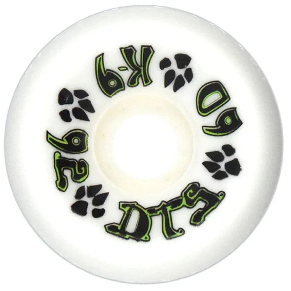DOGTOWN "K9" Skateboard Wheels 60mm 92a WHITE 1980s Reissues Made in USA