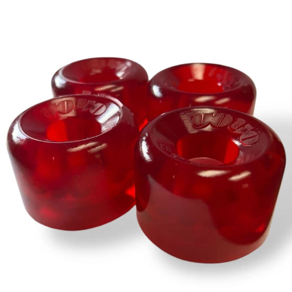 G&S "Yo-Yo Flatback" Skateboard Wheels 63mm 82a CLEAR RED YoYos 1970s ...