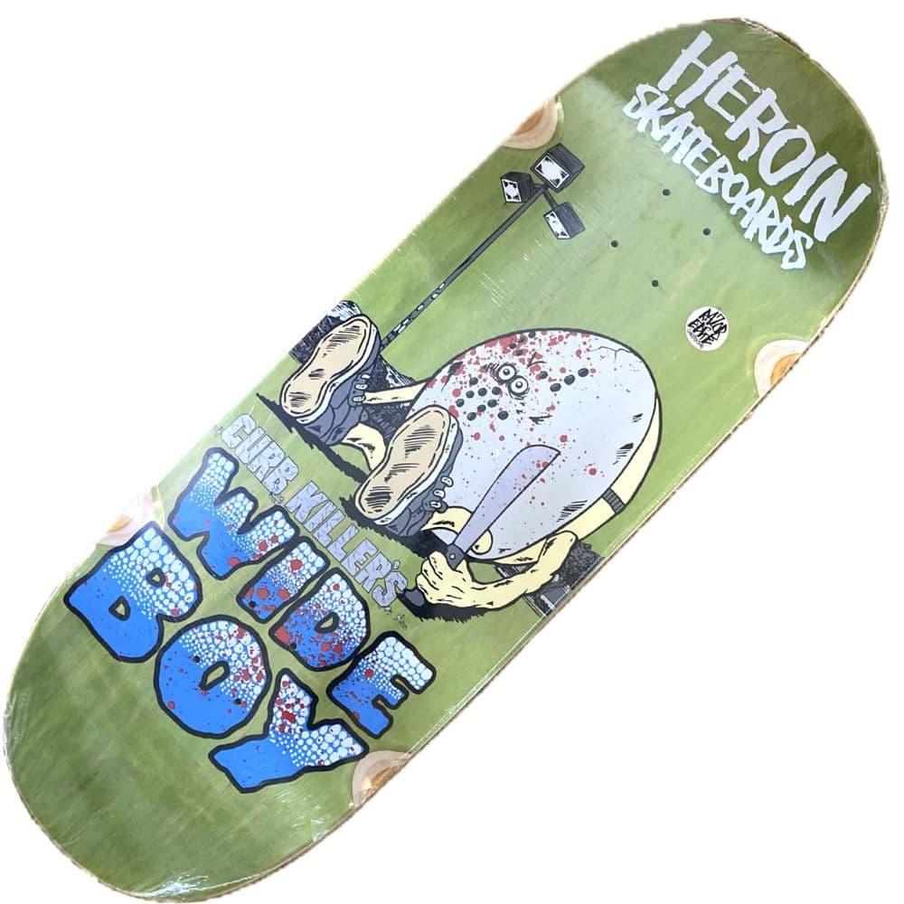 HEROIN "Curb Killer Wide Boy - Razor Edge" Skateboard Deck 10 75" x 32 ...