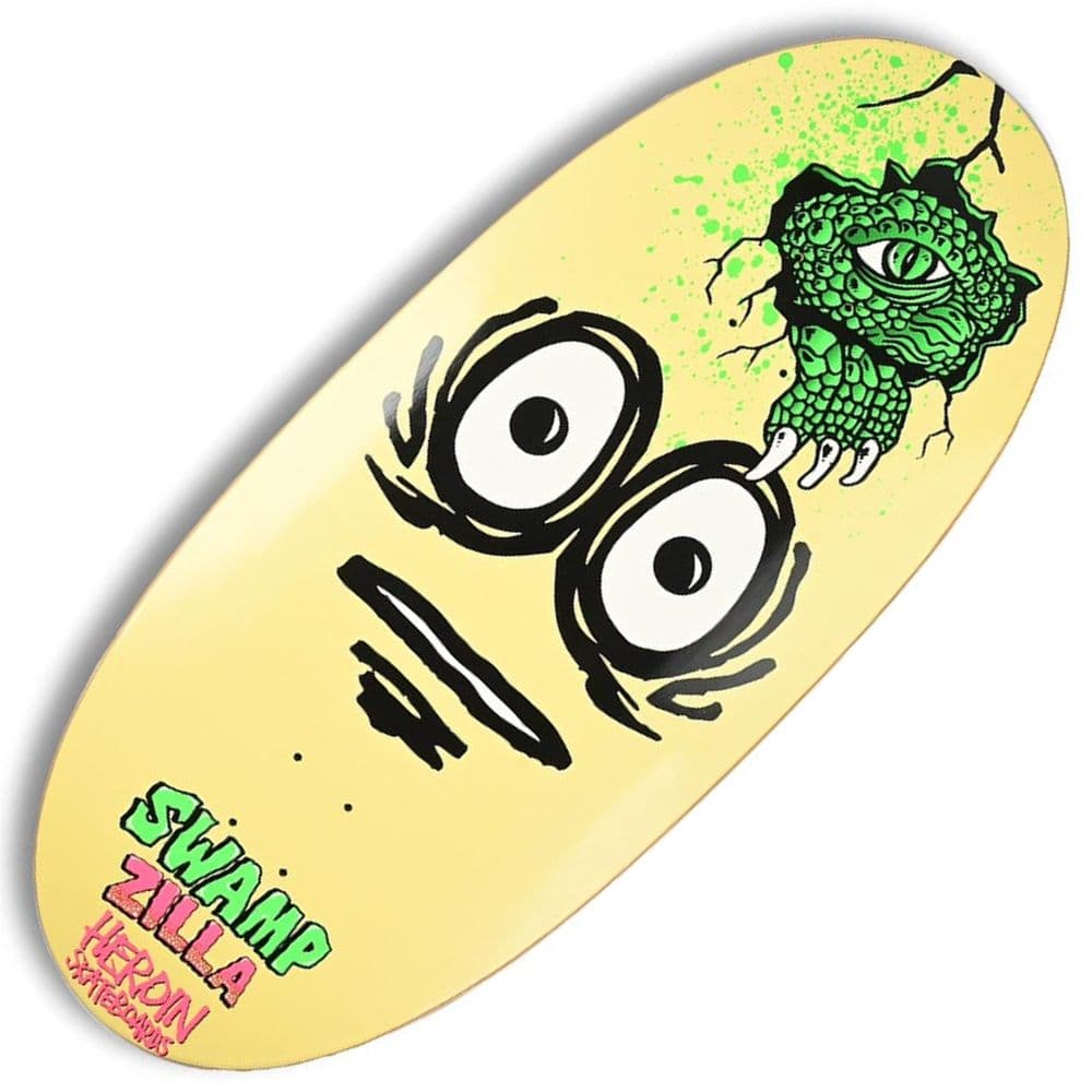 HEROIN "Swampzilla" Skateboard Deck 13" x 30 625" HUGE EGG