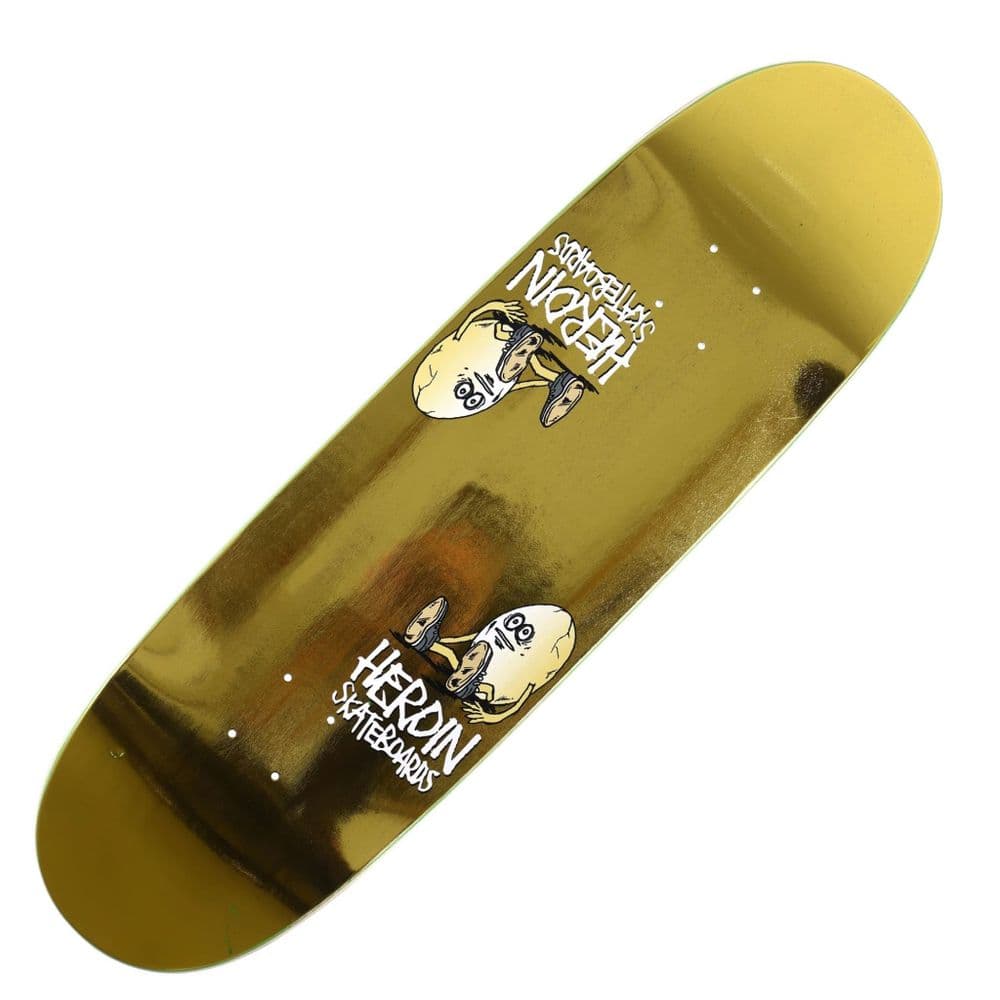 HEROIN "The Symmetrical Egg - Golden" Skateboard Deck 9 25" x 32 0 ...