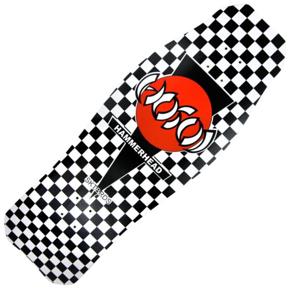 HOSOI "OG Hammerhead - Checker" Skateboard deck 10 5" BLACK early 1980s ...