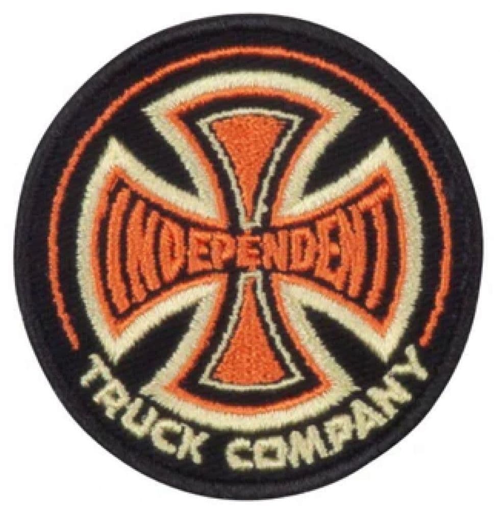 INDEPENDENT "1978 Cross" Sew On Cloth Patch BLACK ORANGE Skateboard 6 0cm