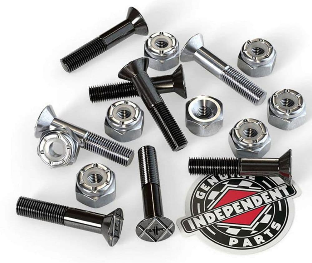 INDEPENDENT "Precision Bolts - Silver" Skateboard Truck Mounting Bolts ...