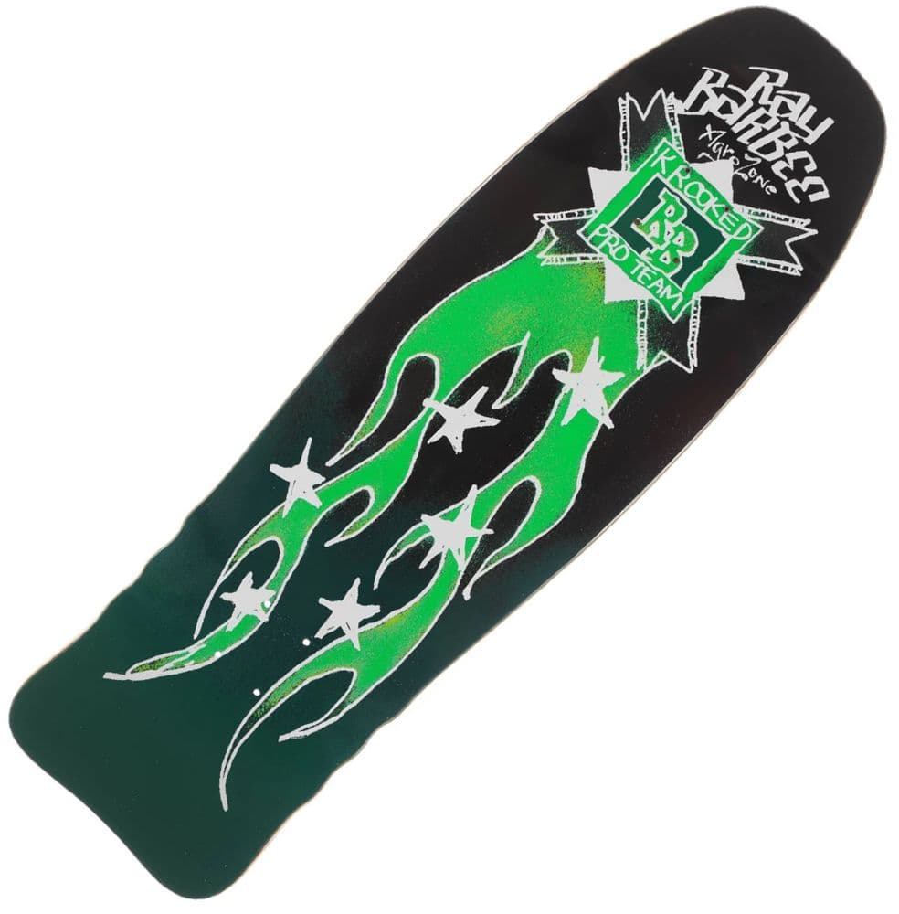 KROOKED "Flames - Ray Barbee" Skateboard Deck 10" x 32" LTD ED Gonzalez