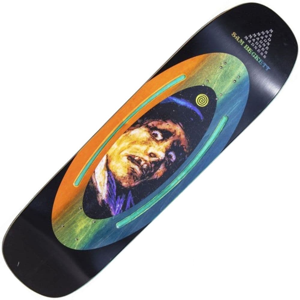 MADNESS "Sam Face Plant" Skateboard Deck 8 75" x 32 5" Pool Park Shaped ...