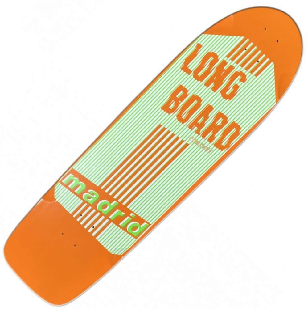 MADRID "Retro Longboard" Skateboard Deck 10 25" x 36 25" ORANGE 1980s ...