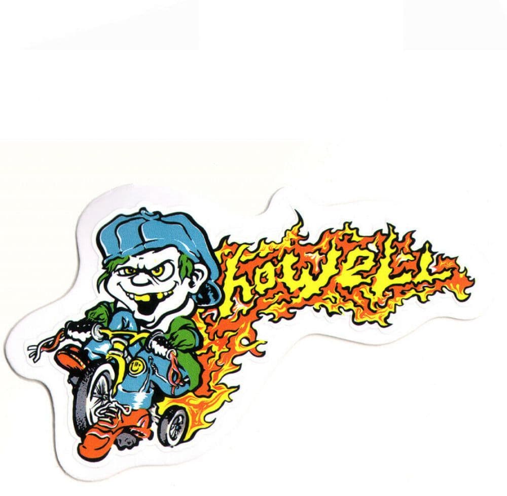 NEW DEAL "Andy Howell - Tricycle" Skateboard Sticker 13cm Medium 1990s ...