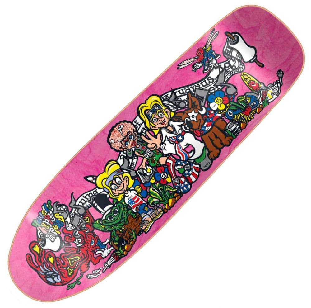 NEW DEAL "Happy Hippies" Andy Howell Skateboard Deck 9 375" HT PINK Ltd Edition 1990s