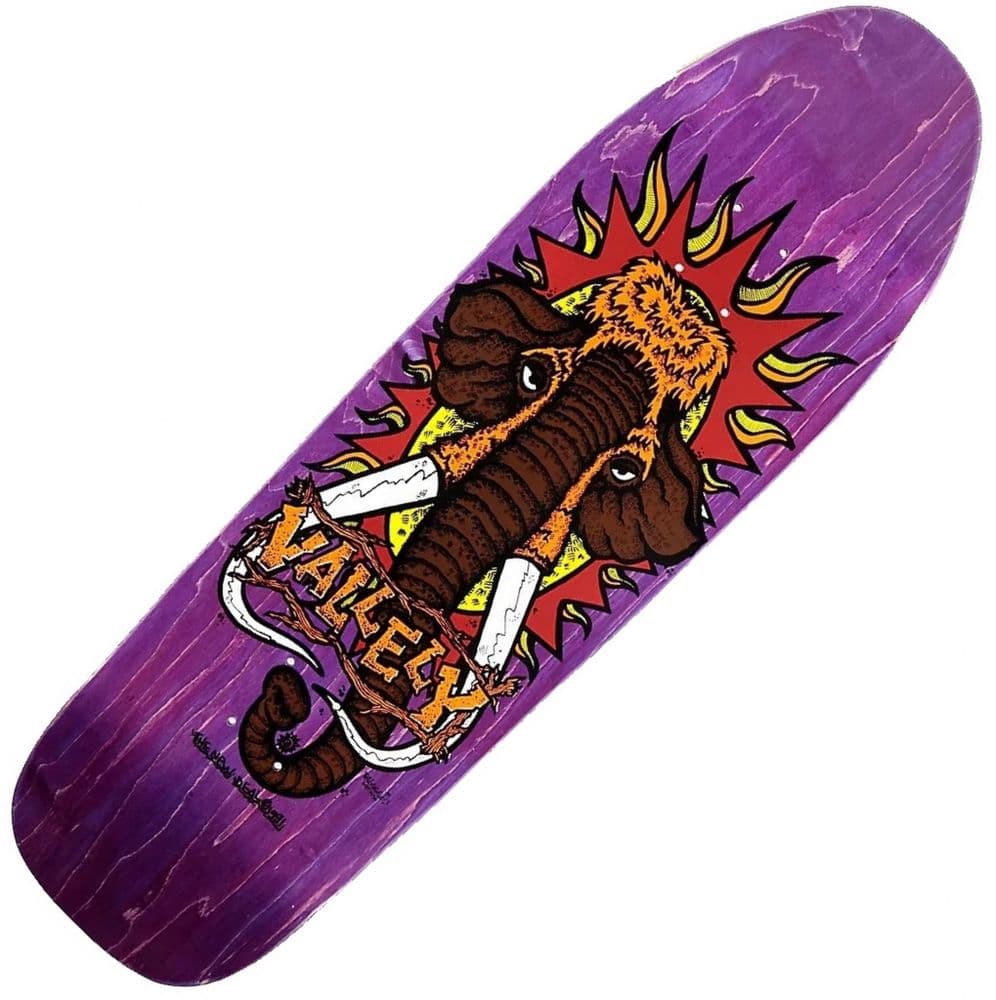 NEW DEAL "Mammoth" Mike Vallely Skateboard Deck 9 5" Screen Printed ...