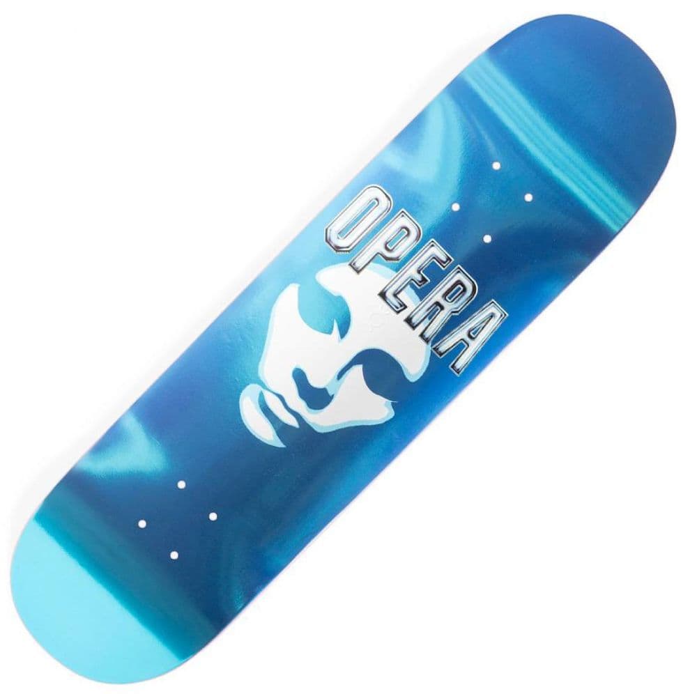 OPERA "Mask Logo" Skateboard Deck 8 5" x 32 2" BLUE FOIL Ramp Park Street