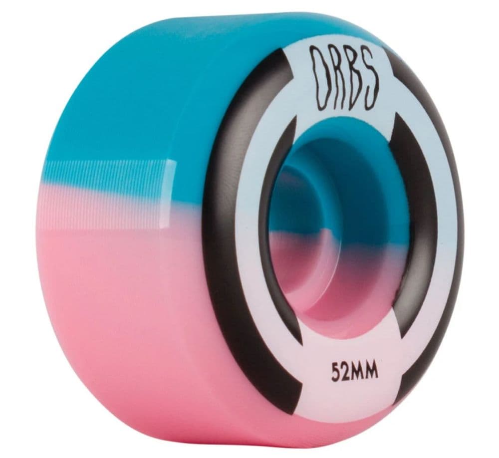 ORBS by Welcome "Apparitions" Skateboard Wheels 52mm 99a PINK BLUE Park ...