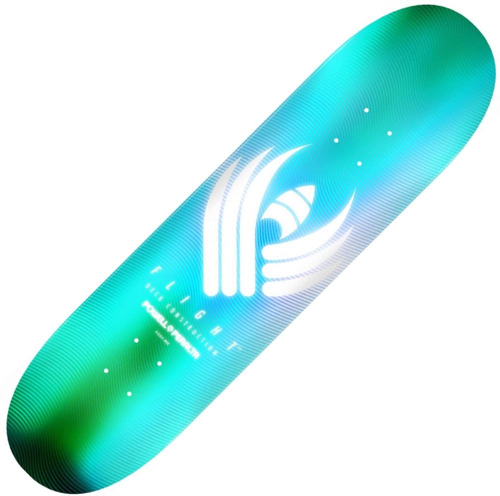 POWELL PERALTA "Flight 243" Skateboard Deck 8 25" GLOW TURQUOISE Park ...
