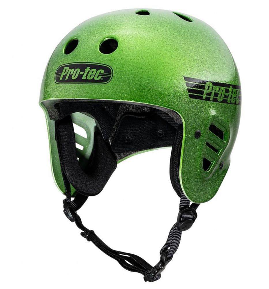 PRO-TEC "Full Cut Cert" Skateboard Helmet CANDY GREEN FLAKE S M L XL