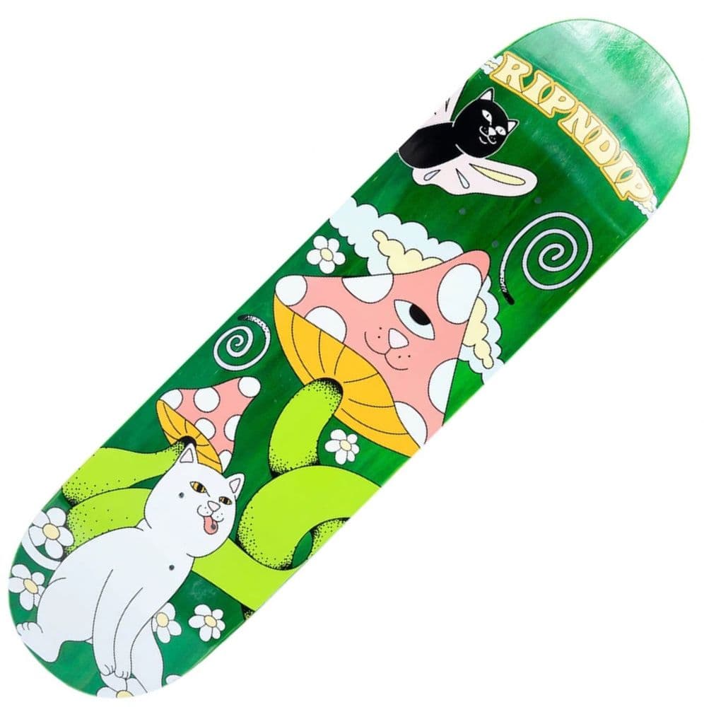 RIPNDIP "Cloud 69" Skateboard Deck 8 25" x 31 75" GREEN Street Park inc ...