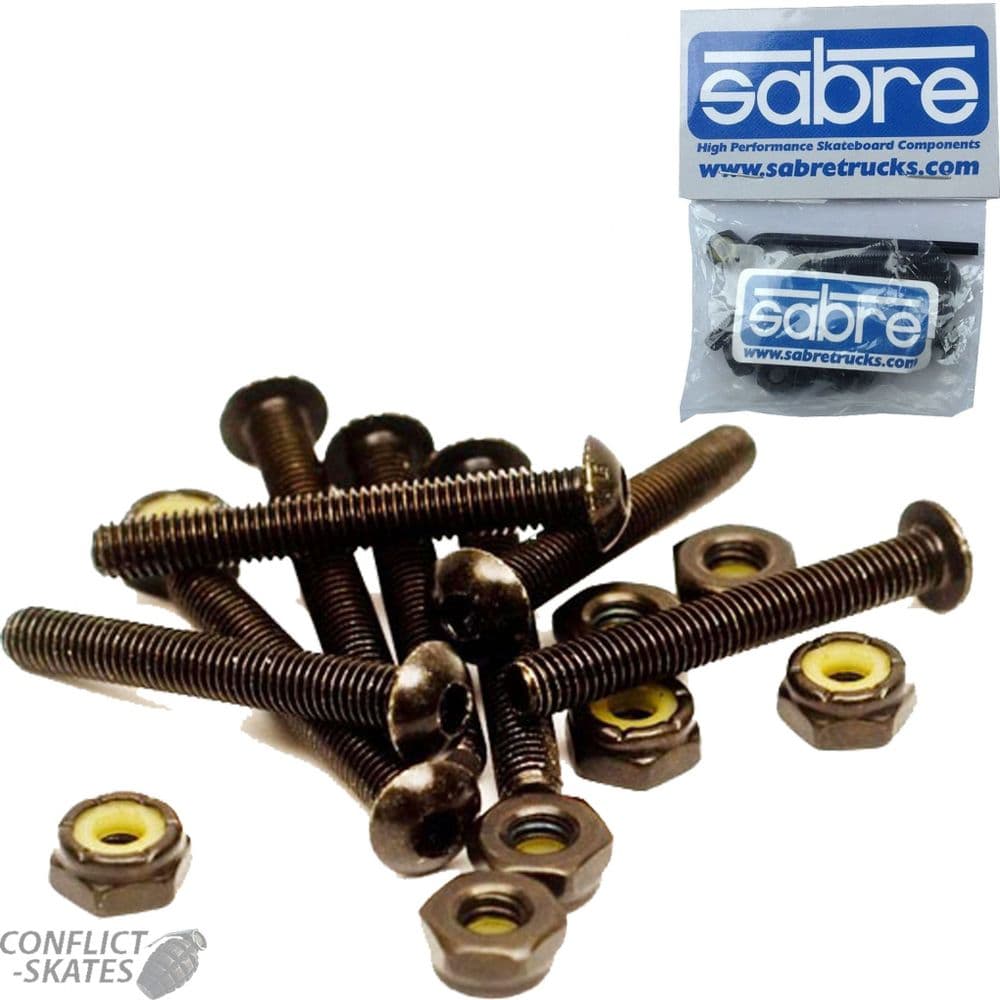 SABRE Skateboard Domehead Truck Bolts 1 5" Allen Longboard Drop Mount 1 ...