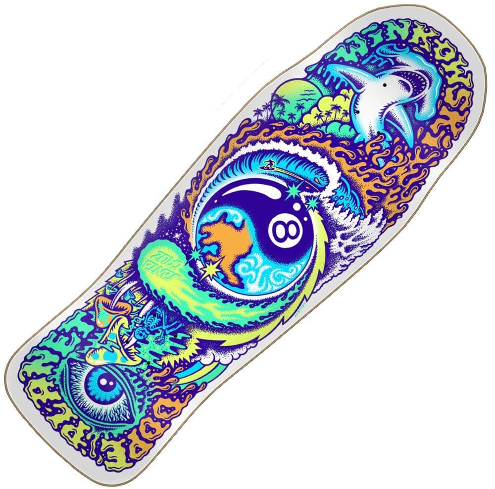 SANTA CRUZ "Erick Winkowski - Dope Planet VX" Skateboard Deck 10 35" x ...